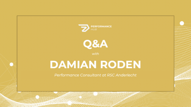 Q&A with Damian Roden, High-Performance Consultant at RSC Anderlecht ...